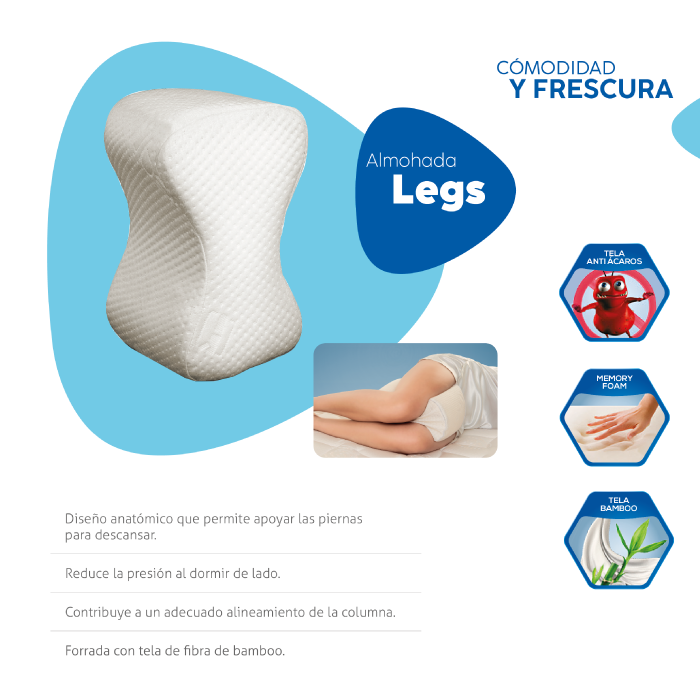 Almohada para piernas Chaide | GRAN HOGAR